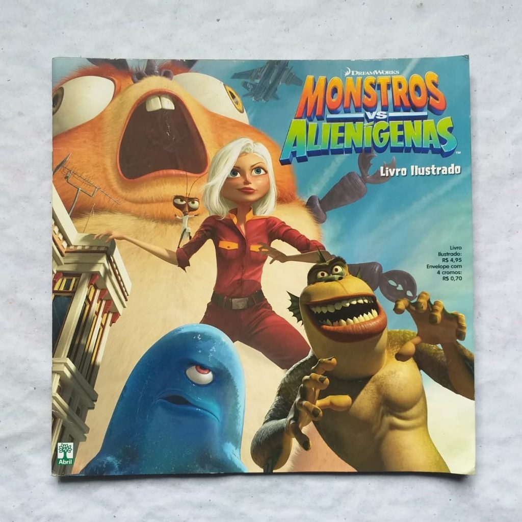 Álbum de Figurinhas - Monstros Vs Alienígenas (Vazio) 2009 - Casa do ...