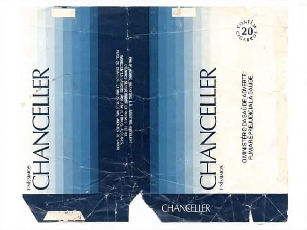 Maço Carteira Embalagem Cigarro Chanceller - Brasi