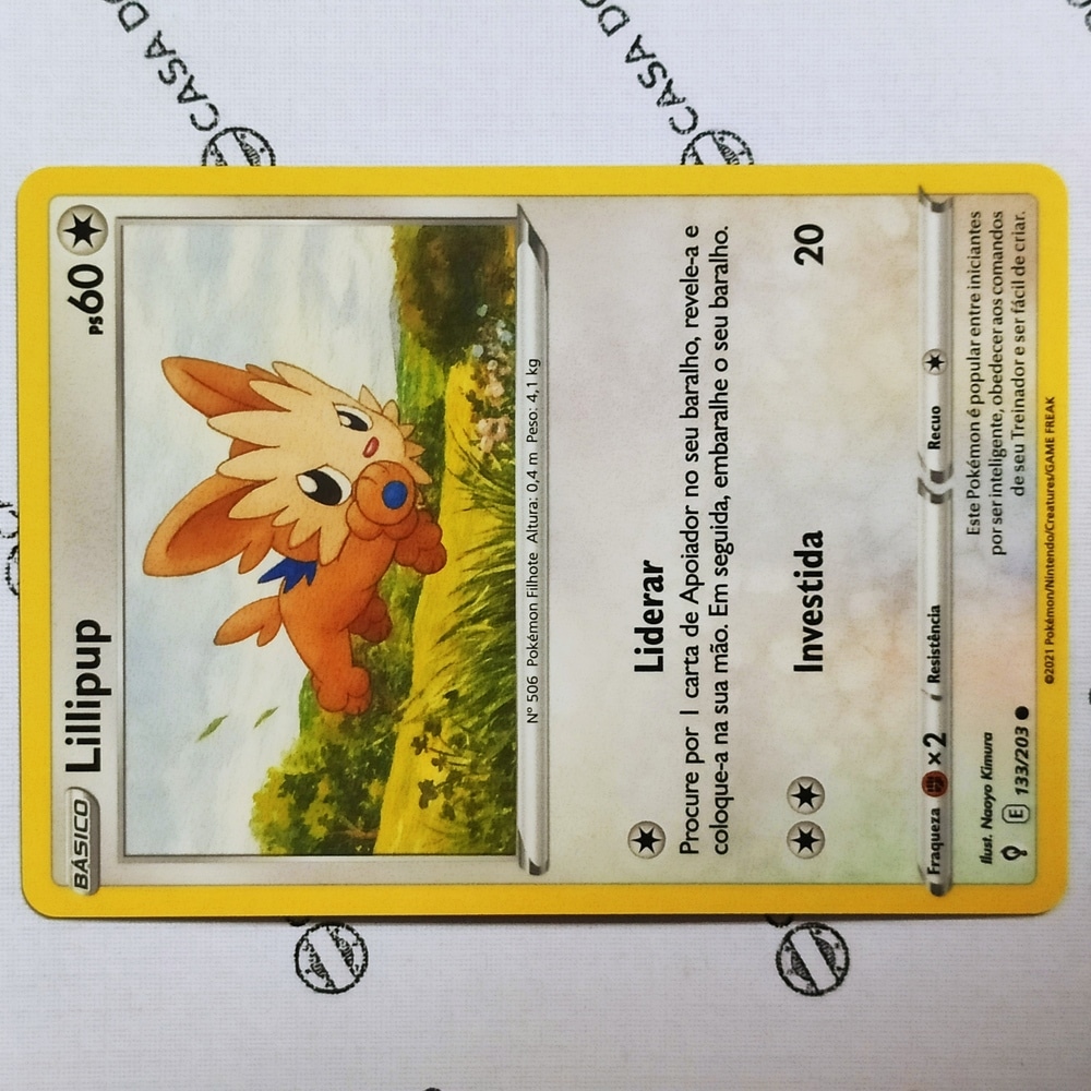 Lillipup - Pokémon - POK-063 - Casa do Colecionador