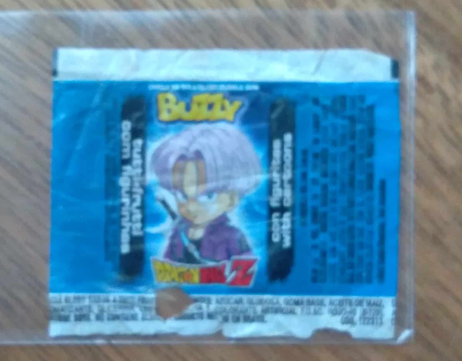 Embalagem Papel De Chicletes Buzzy Dragon Ball Z.