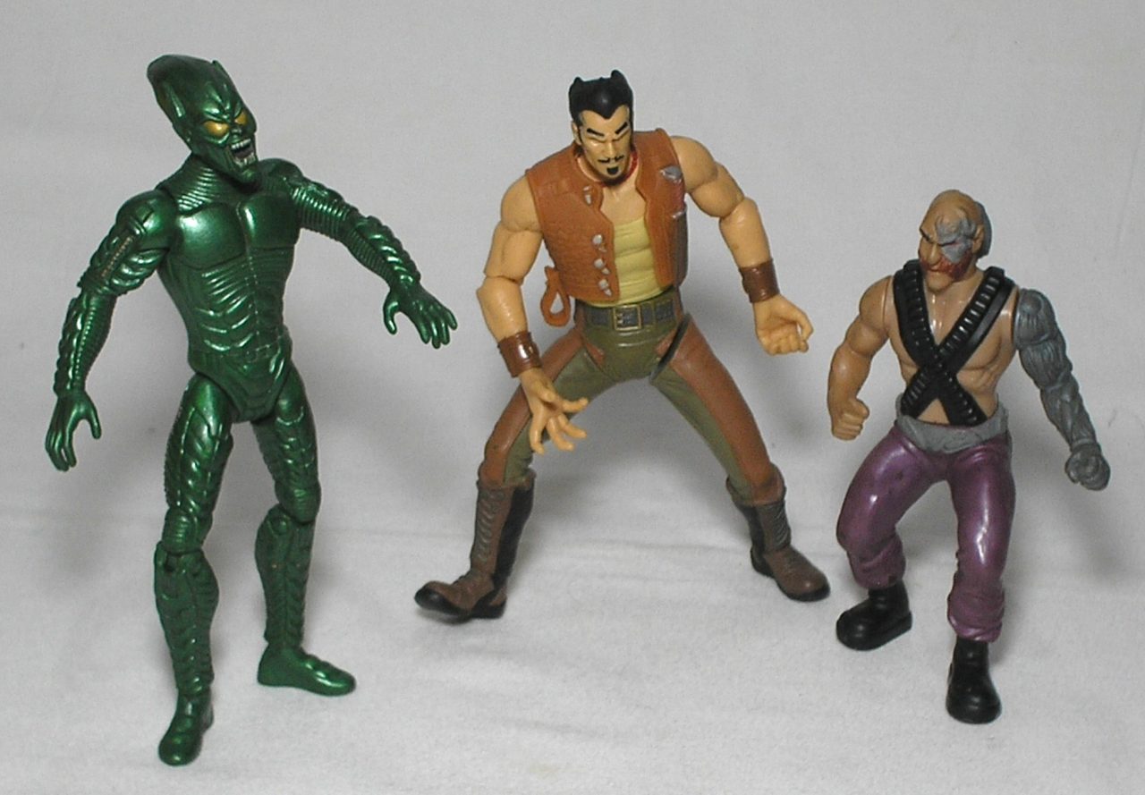 Bonecos - Três Super Heróis Famosos Em Ação Com Lanterna Verde ...