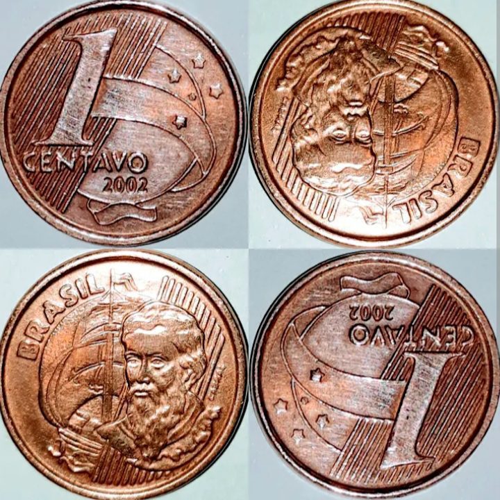 1 CENTAVO REAL PEDRO ÁLVARES CABRAL 2002 (RARA)