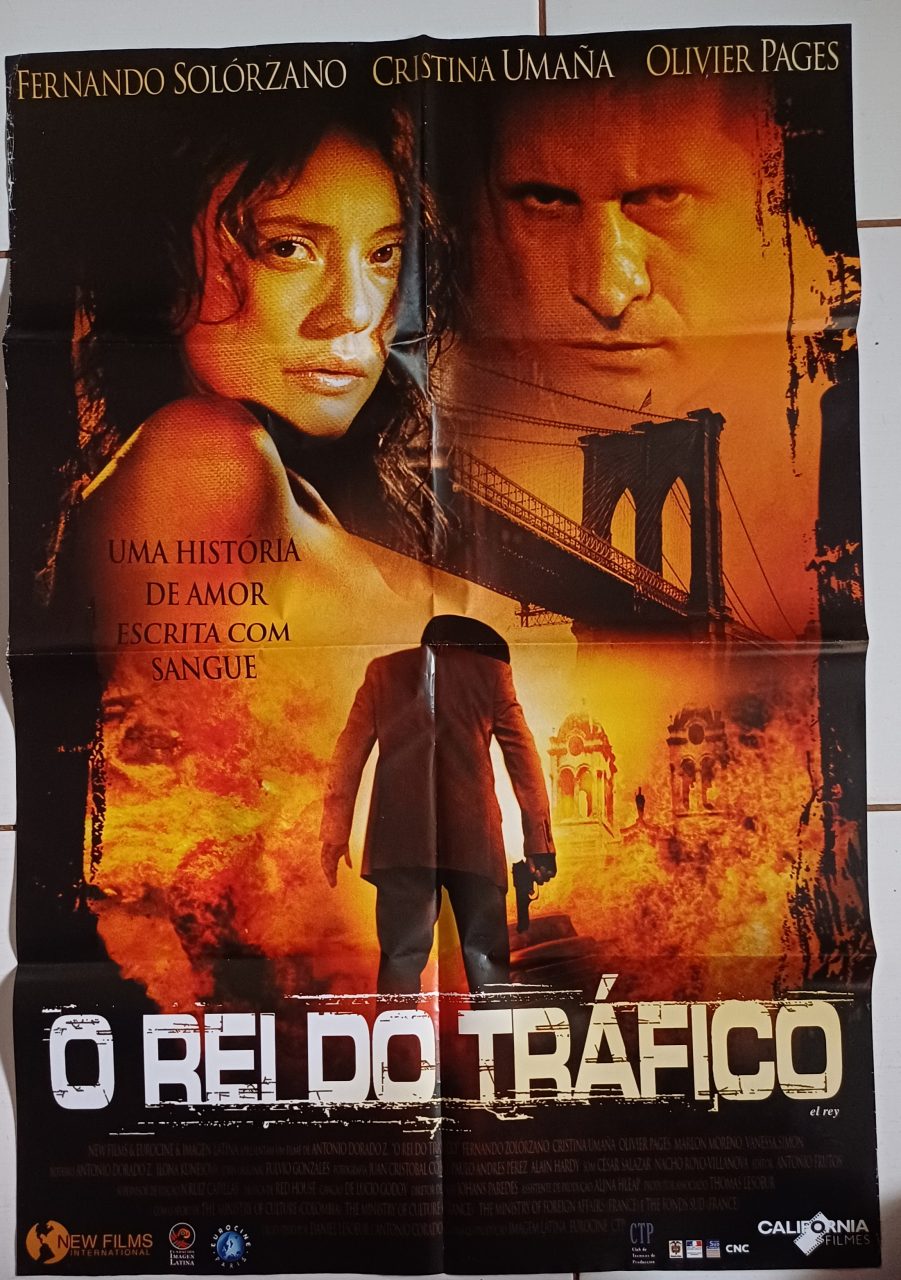5ab. Poster Cartaz Original De Locadora O Rei Do Tráfico